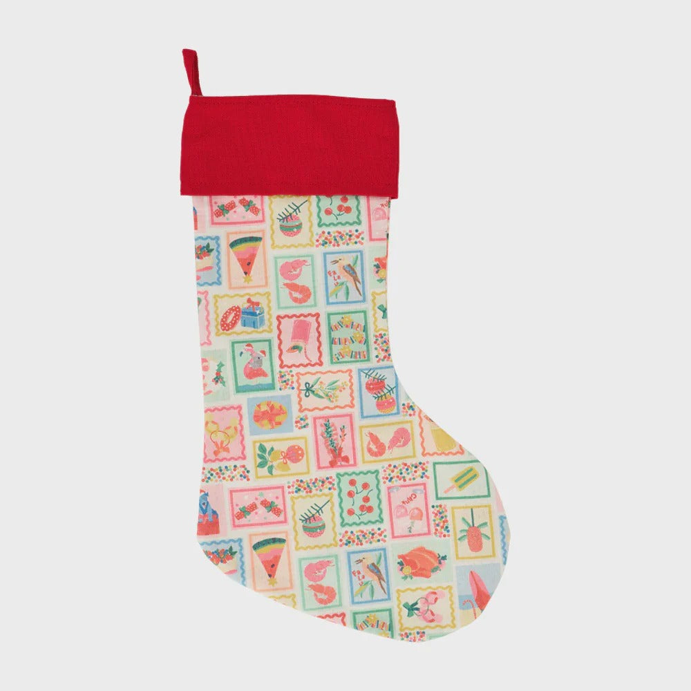 Annabel Trends Festive Christmas Stocking – The Linen Cupboard Dirranbandi
